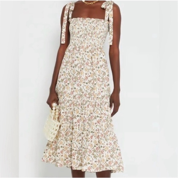 Anthropologie | Dresses | Opt One Pretty Time Cara Midi Dress Harvest ...